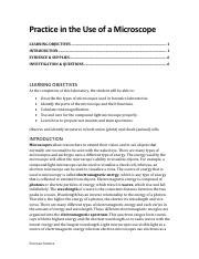 Exploring Microscopes Parts Functions More Course Hero