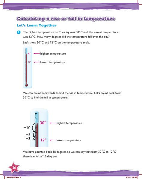Max Maths Year 5 Learn Together Calculating A Rise Or Fall In
