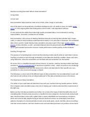 Understanding Data Annotation In Machine Learning Course Hero