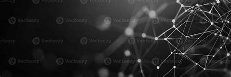 Futuristic Digital Network Visualization With Glowing Nodes And Lines