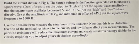 Solved 11 Assuming That The Inductor Is Ideal Calculate