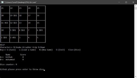GitHub Smd Snakes Ladders The C Project That I Did For My Algorithm Lesson In University
