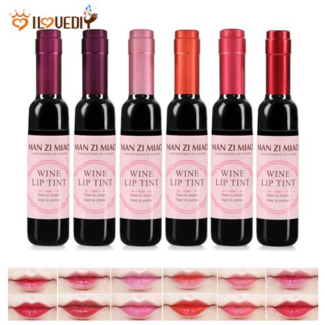 Sexy Waterproof Wine Red Shape Lip Tint Gloss Women Lip Makeup Liquid