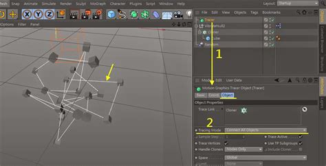 connect object effect 連結物體的線條效果