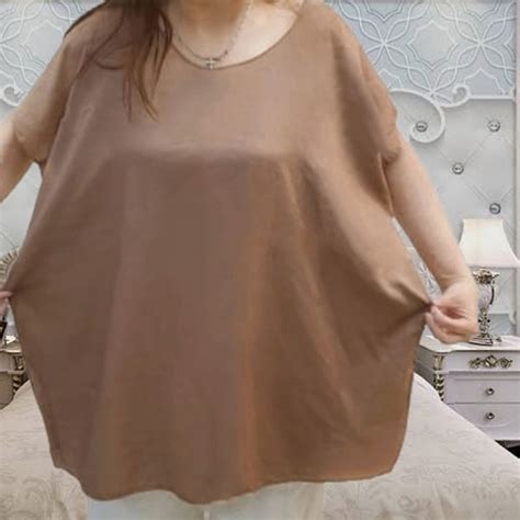 Jual Atasan Polos Super Jumbo Wanita Ld 143 Cm Big Size Baju Santai