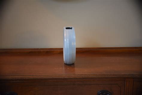Vintage Art Deco Haeger Gray Pass Through 80s Retro Style Vase Etsy