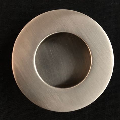 Solid Brass Round Flush Pull Etsy