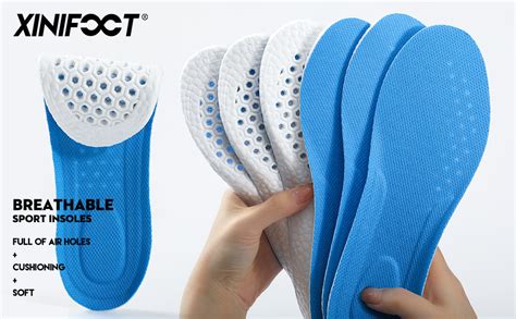 Xinifoot 3 Pairs Breathable Shock Absorption Sport Shoe
