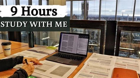 9 HOUR STUDY WITH ME At The LIBRARY University Of Glasgow Background