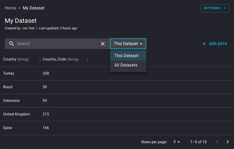Searching Datasets Koverse Data Platform