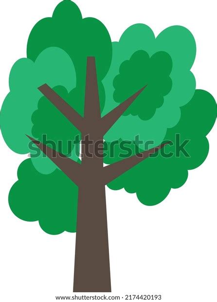 Tree Simple Icon Vector Art On Stock Vector Royalty Free 2174420193 Shutterstock