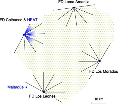 The Layout Of The Pierre Auger Observatory Near The City Of Malarg E
