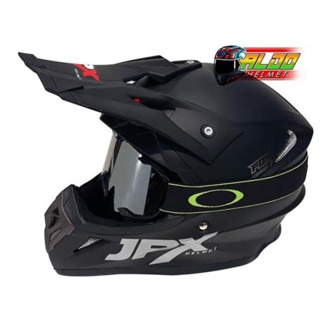 Jual Helm Jpx Cross Solid Black Doff Goggle Original Full Face Jual Kyt Shopee Indonesia