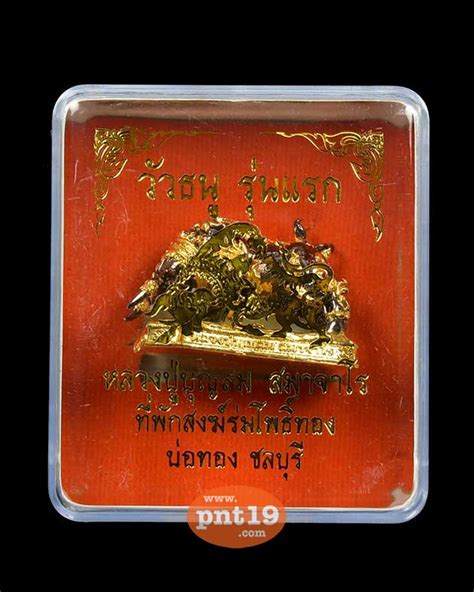 วัวธนู ดำลงทอง ปี 2561 หลวงปู่บุญสม ที่พักสงฆ์ร่มโพธิ์ทอง อำเภอบ่อทอง จังหวัดชลบุรี