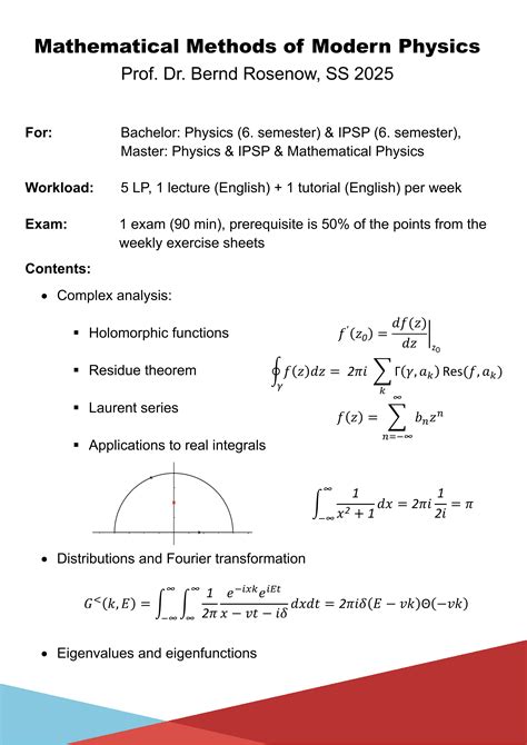 Mathematical Methods