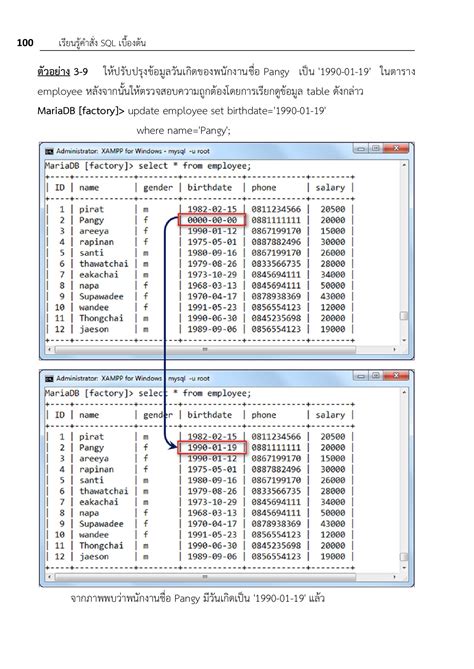 เรียนรู้คำสั่ง Sql เบื้องต้น Siripan Saetim Page 101 Flip Pdf