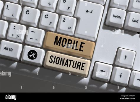 Hand Writing Sign Mobile Signature Conceptual Photo Digital Signature