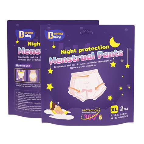 Disposable Menstrual Pants 25 Pcs Fxl Ultra Thin Breathable Menstrual