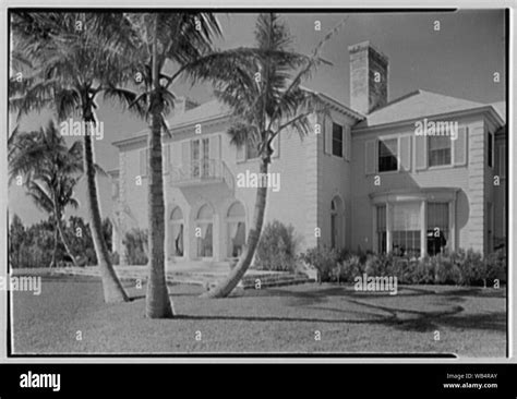 Edwin V Quinn Residence On Ocean Blvd Palm Beach Florida Abstract Medium Gottscho