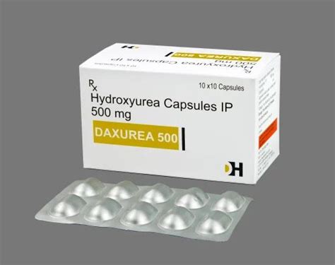 500mg Hydroxyurea Capsules Ip For Clinical At ₹ 1485 Box In Vadodara Id 24447310755