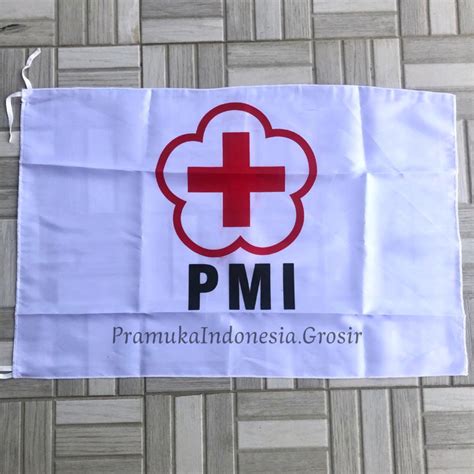 Jual BENDERA PMI 60x90 80x120 BENDERA PALANG MERAH INDONESIA Shopee