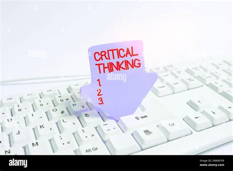 Writing Displaying Text Critical Thinking Internet Concept Sequence Of