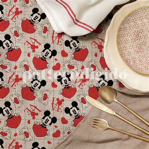 Mickey Love Seamless Repeat Pattern File Magical Mouse Seamless Pattern Retro Mouse Background