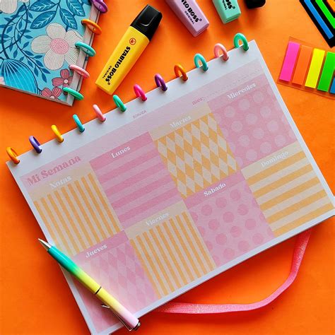 Planner Semanal A4 Circus Pastel Papeleria Boavida