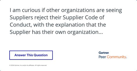 i am curious if other organizations are seeing suppliers reject their