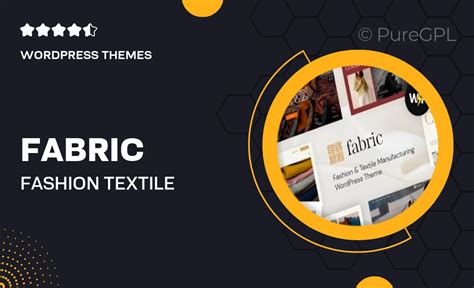 Download Fabric Fashion And Textile Manufacturing Wordpress Theme V1 11