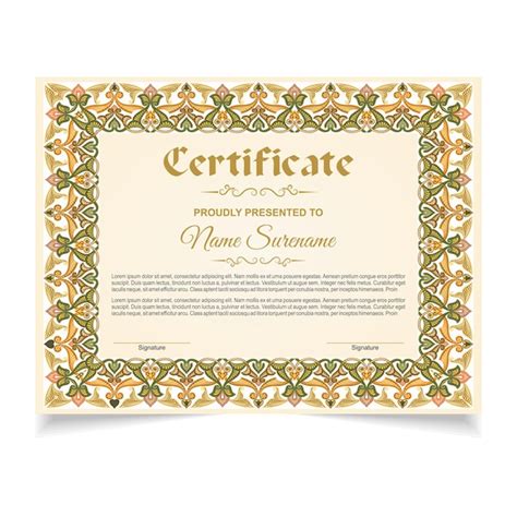 Premium Vector Certificate Design Template