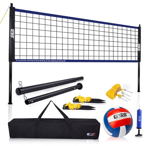 Gse Games And Sports Expert Portable Volleyball Net Set Includes Poles
