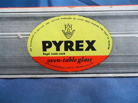 Vintage Pyrex Glass Rolling Pin With Box 1950s Pastry Roller 1782931120