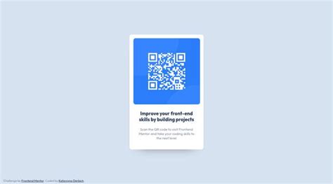 Frontend Mentor Qr Code Component Challenge Using Flexbox Coding