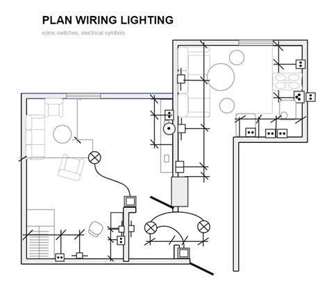 Lighting Wiring Electrical Plan Edrawmax Templates