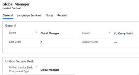Global Manager Hosted Control In Unified Service Desk Microsoft Learn