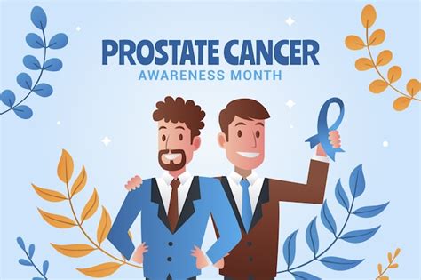 Illustration Du Mois De Sensibilisation Au Cancer De La Prostate