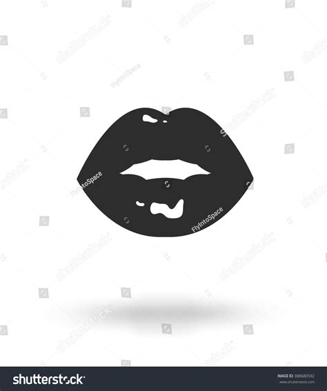 Monochrome Silhouette Black Sexy Passion Lips Shining Lipstick Erotic