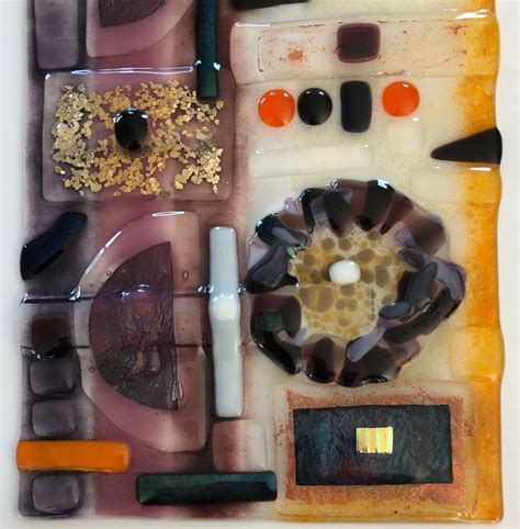 Fused Glass Contemporary Art Pannel Cornish Fused Glass Etsy