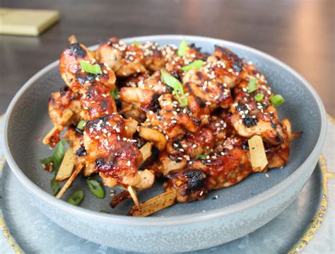 Honey Garlic Asian Chicken Kabobs Springer Mountain Farms