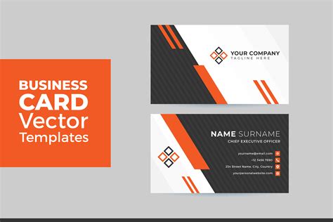 Free Business Card Vector Template Vol 1 On Behance