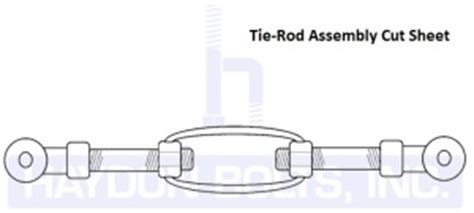 Tie Rod Assebly Cut Sheet Haydon Bolts Inc Haydon BoltsHaydon Bolts