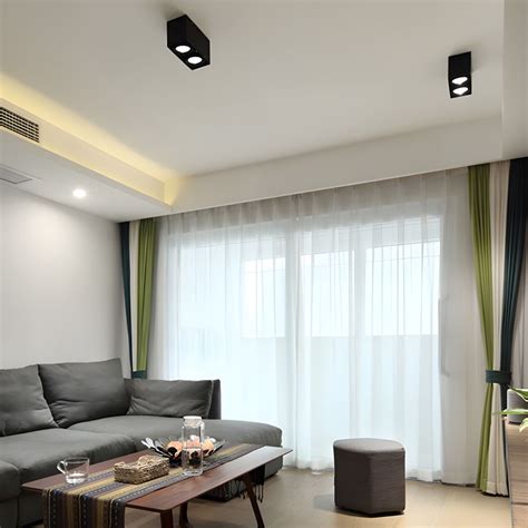 Metal Rectangle Flush Mount Lamp Modern Flush Ceiling Light Fixture