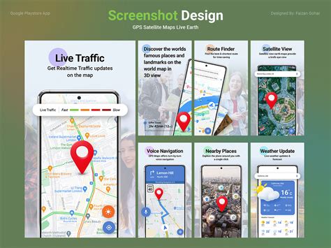 Screenshot Design GPS Map App On Behance