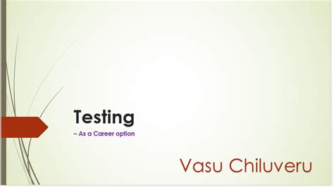 Test Automation Using Selenium And Unified Functional Testing Uft By Vasu Chiluveru Career