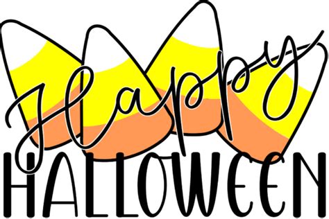 Happy Halloween Candy Corn Graphic By Glad Pants Crafts · Creative Fabrica