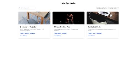 React Tailwind Portfolio Section Component