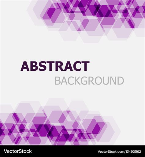 Abstract Purple Hexagon Overlapping Background Vector Image