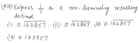 Cbse Class 9 Maths Number Systems Mcqs Multiple Choice Questions