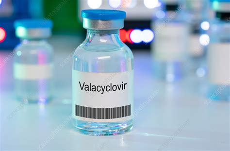 Vial Of Valacyclovir Stock Image F0370012 Science Photo Library